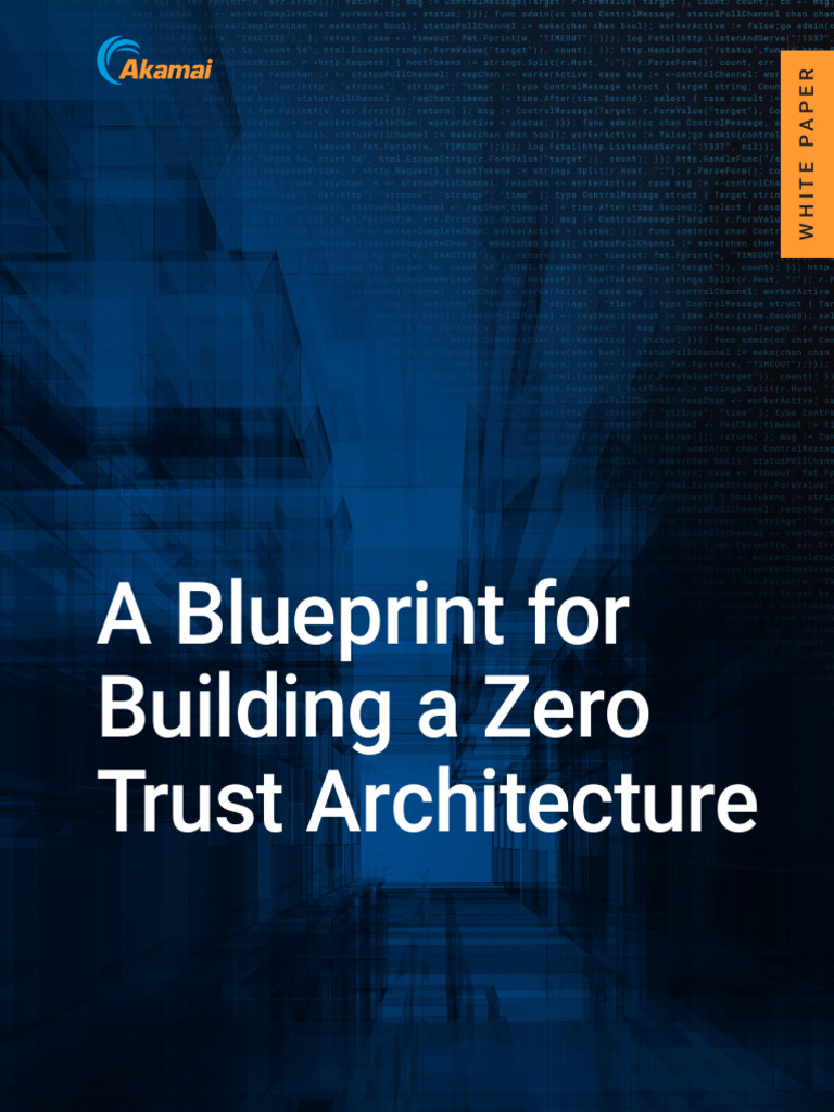 A Blueprint For Building A Zero Trust Architecture White Paper | PDF ...