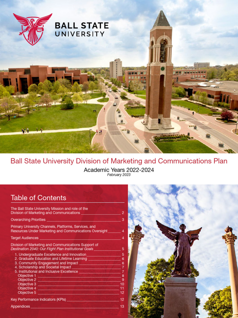 Ball State University Marketing Plan 2022-2024 | PDF | Brand | Marketing
