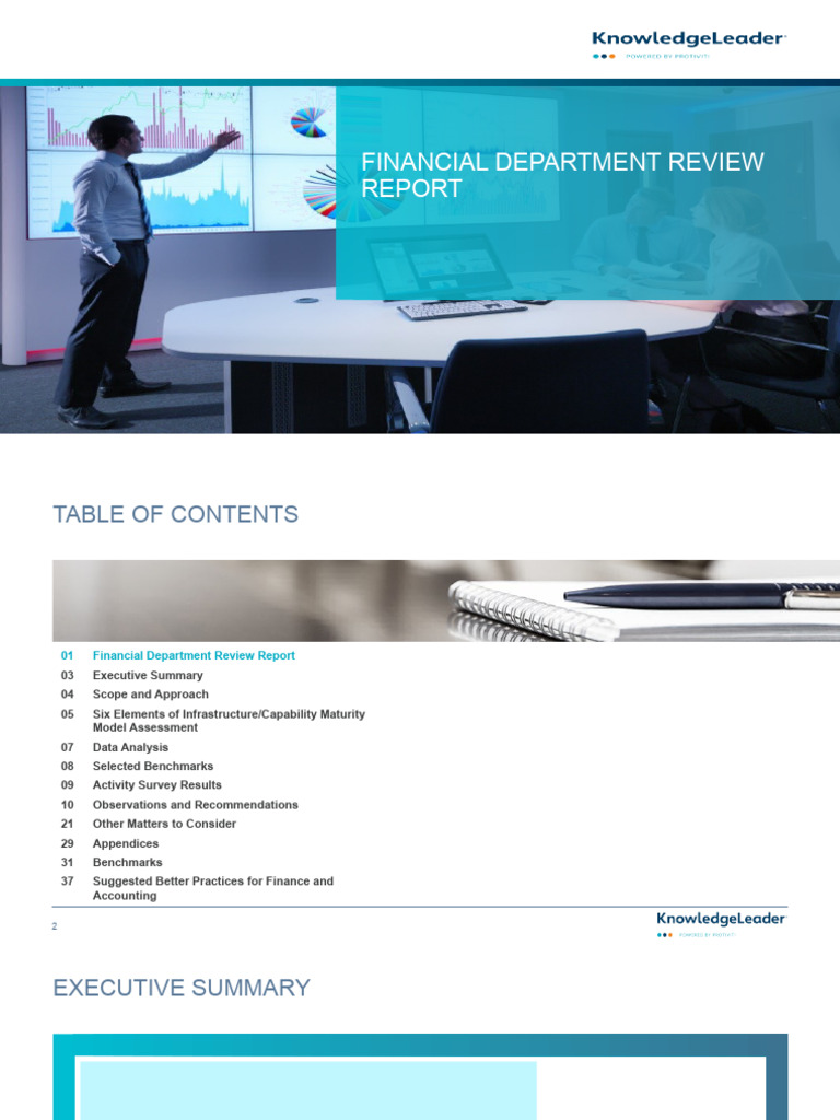 Finance Department Assessment Report | PDF | Internal Audit | Audit