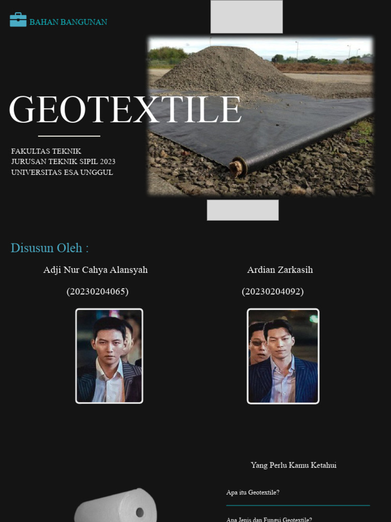 Geotextile | PDF | Griya & Taman | Teknologi & Rekayasa