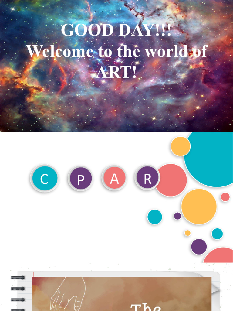 Cpar Week 1 | PDF | Aesthetics | The Arts
