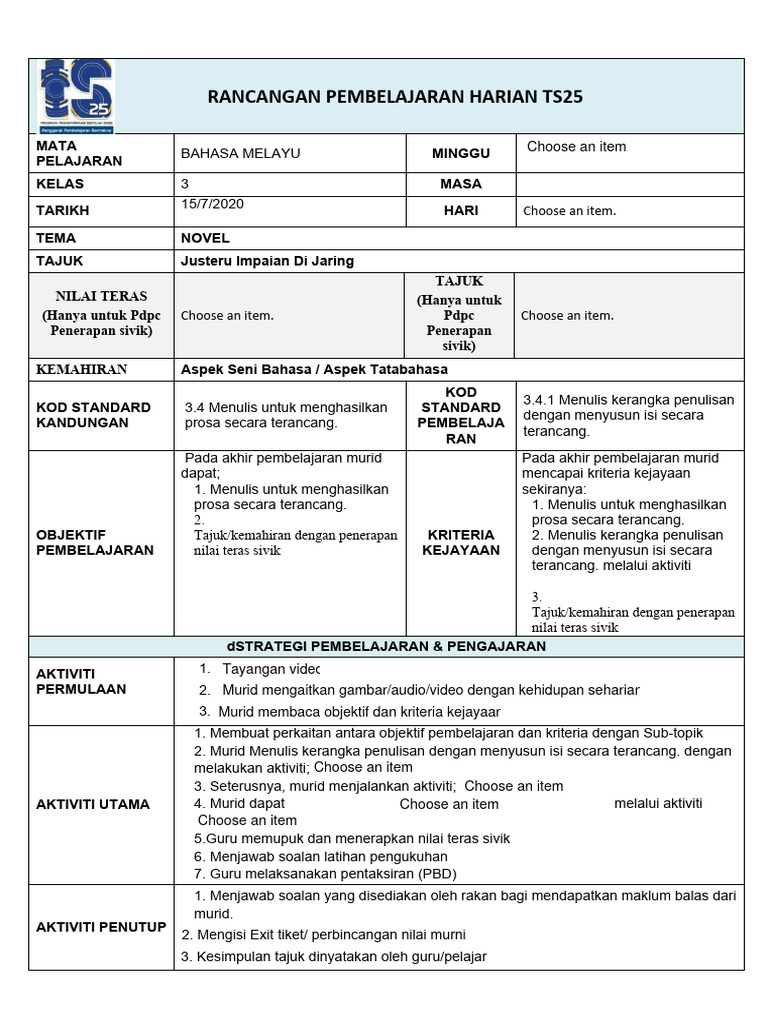 Nilai Murni dalam Justeru Impian | PDF