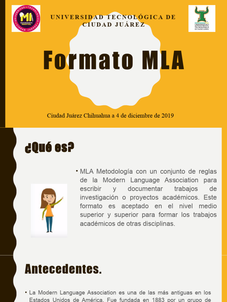 Formato MLA: Universidad Tecnológica de Ciudad Juárez | PDF | Escritura ...