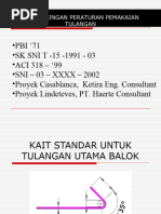 Tabel Tulangan Baja SNI 2013 | PDF