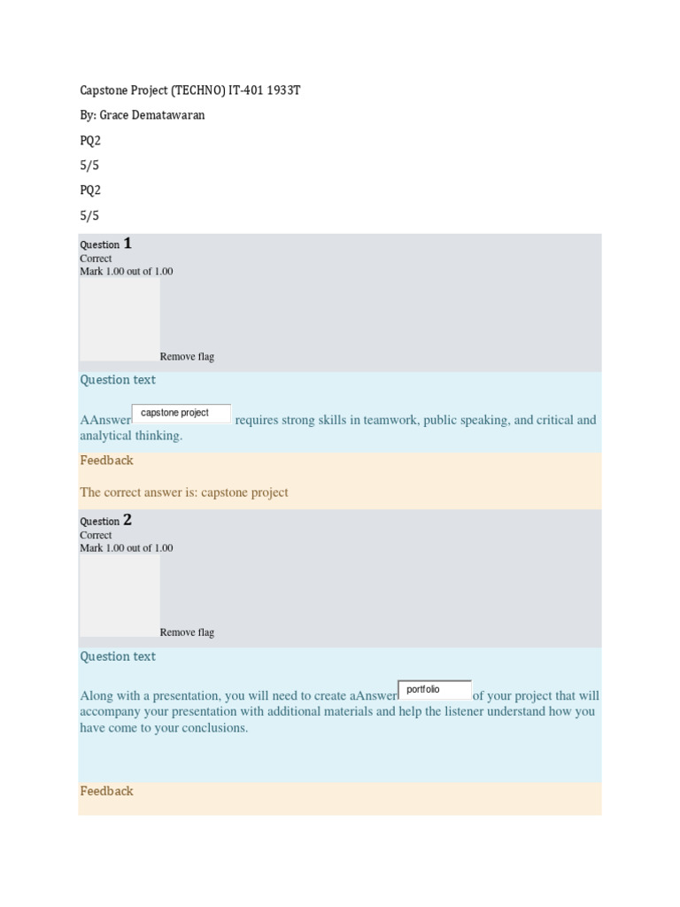 Capstone Project | PDF | Essays