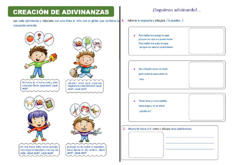 F. Creando Adivinanzas | PDF