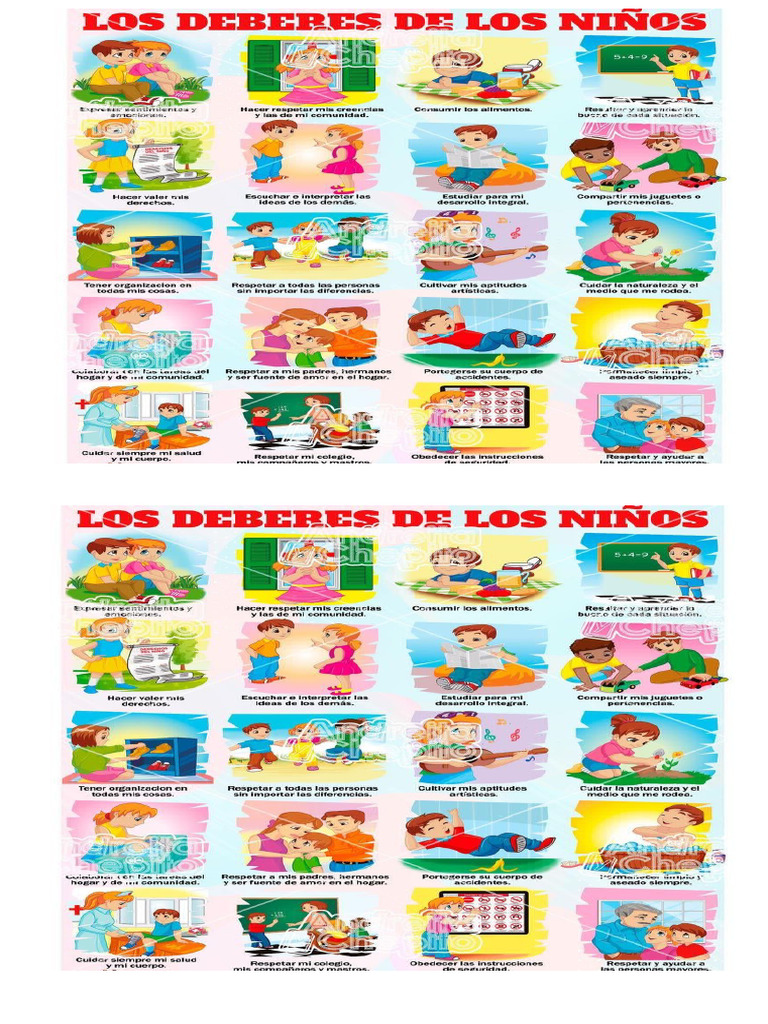 Deberes de Los Niños | PDF