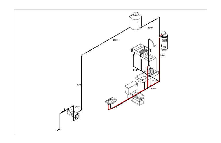 ISOMETRICO INSTALACION HIDRAULICA | PDF