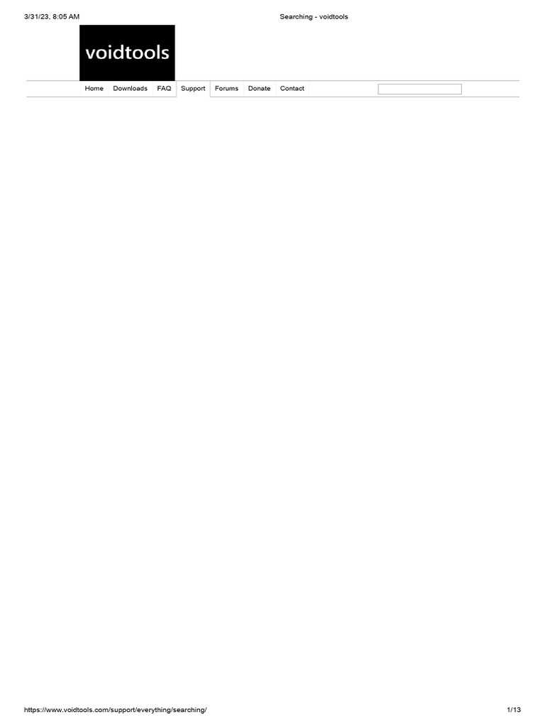 Everything Search Syntax Guide | PDF | Computer File | Filename