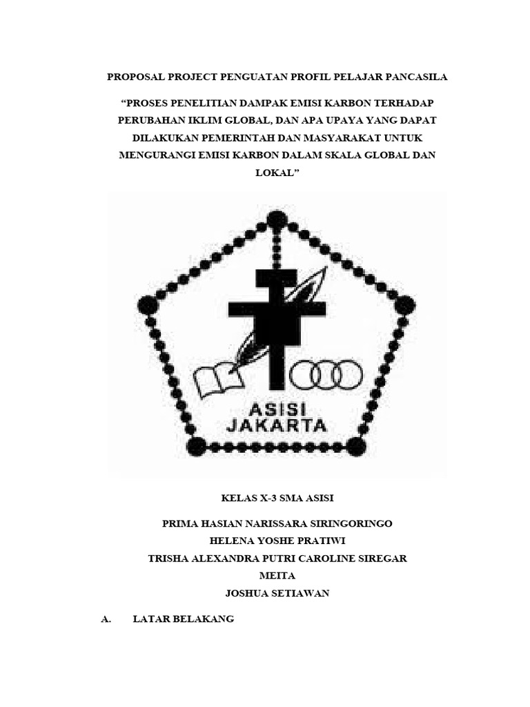 Proposal Project Penelitian Penguatan Profil Pelajar Pancasila (Revisi ...