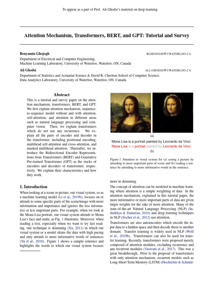 Transformer Tutorial Pdf Learning Machine Learning