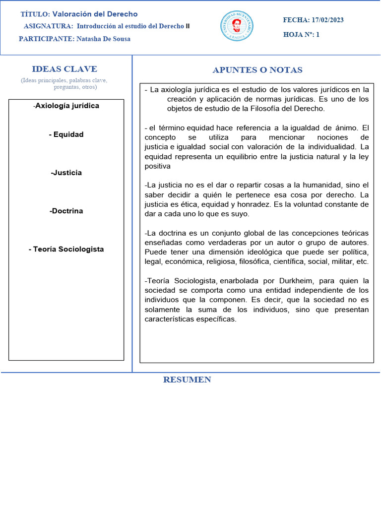 Plantilla-Metodo-Cornell (UBA) (1) | PDF | Justicia | Crimen y violencia