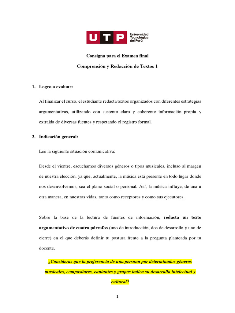 GC N01I EXFIConsigna 22C1M | PDF | Cerebro | Hemisferio cerebral