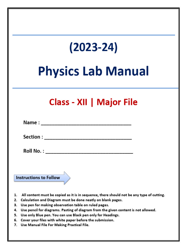 Physics Lab Manual | PDF | P–N Junction | Electromagnetism