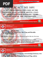 Flag and Heraldic Code of The Philippines RA 8491 | PDF | Flag | Heraldry