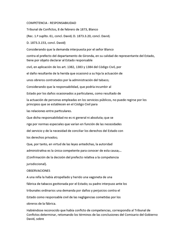 Fallo Blanco | PDF | Caso de ley | Estado (política)