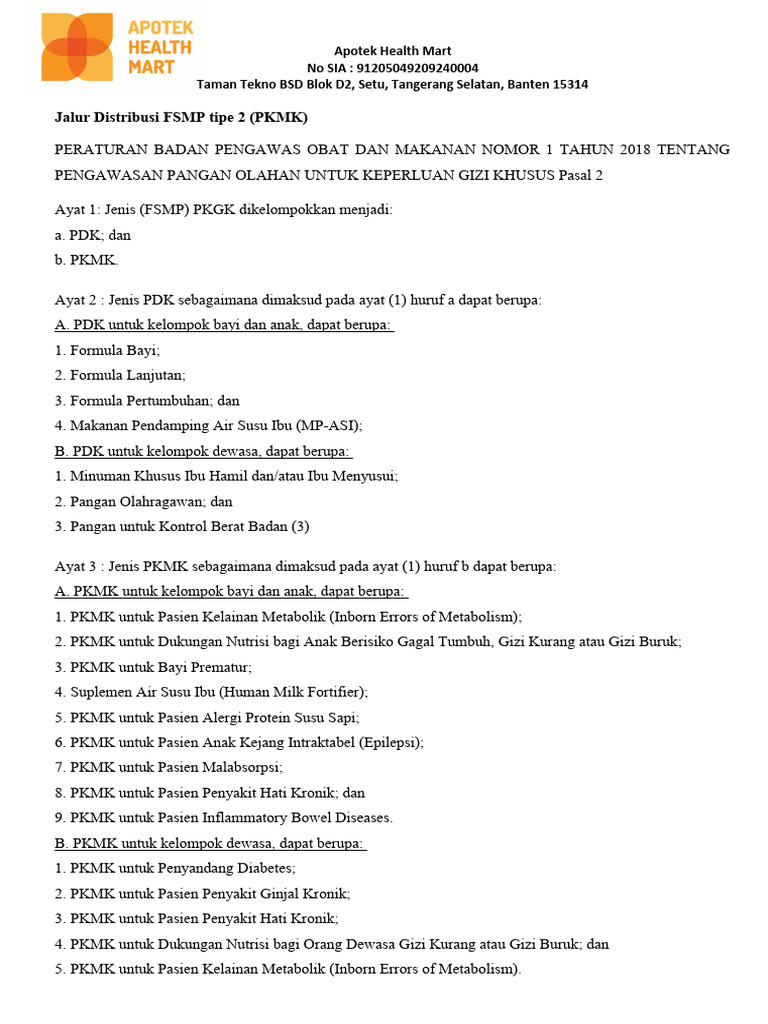Pengawasan PKMK dan Distribusi Apotek | PDF