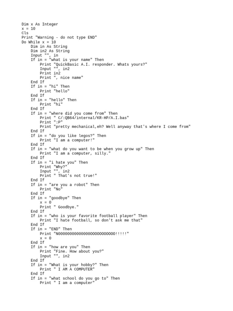 A Responsive Talk Coding Using QB64 | PDF | Software Development | Software