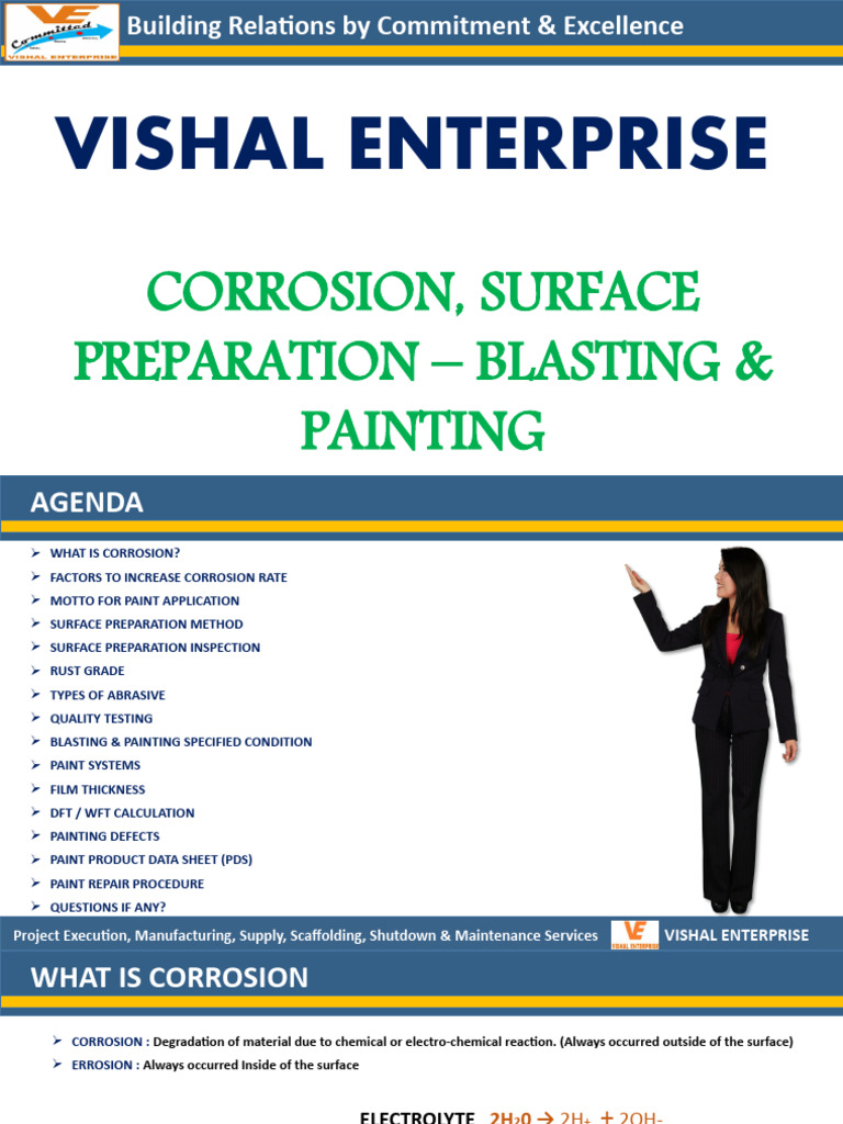 Corrosion Surface Preparation Blasting Painting Pdf Corrosion