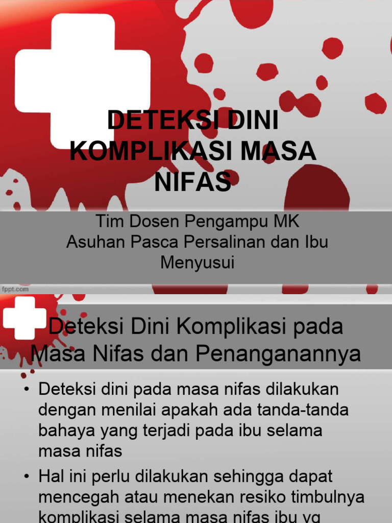 Deteksi Dini Komplikasi Pada Masa Nifas | PDF