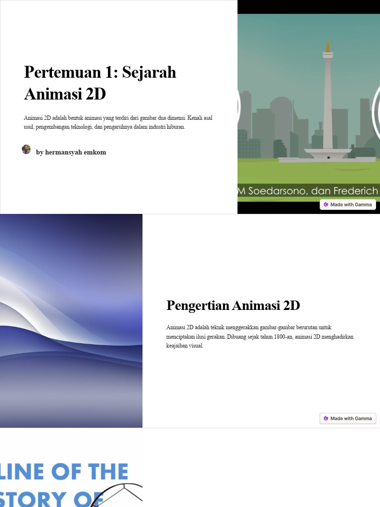 Sejarah dan Pengertian Animasi 2D | PDF