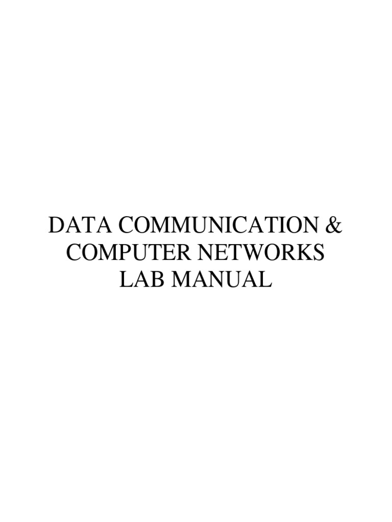 DC&CN Lab Manual | PDF | Computer Network | Router (Computing)