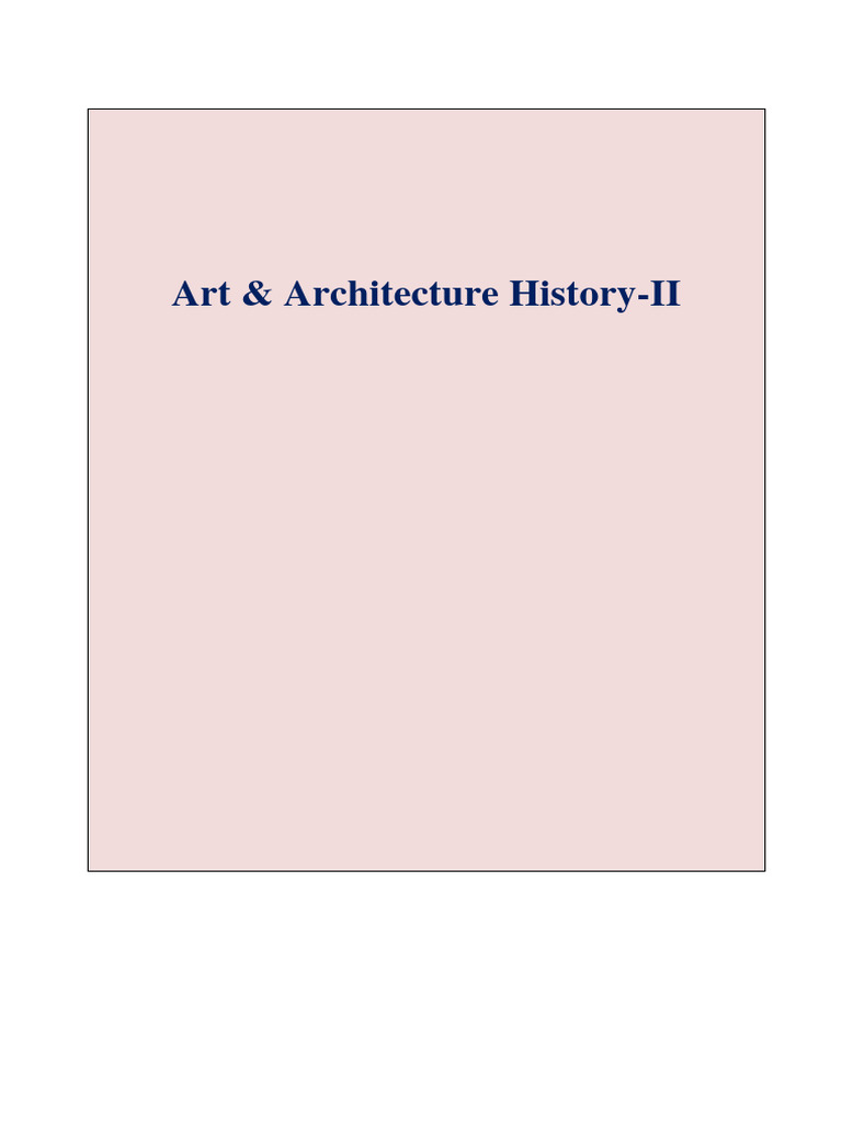 353-8 Art - Architecture History-II | PDF | Temple | Architectural Design