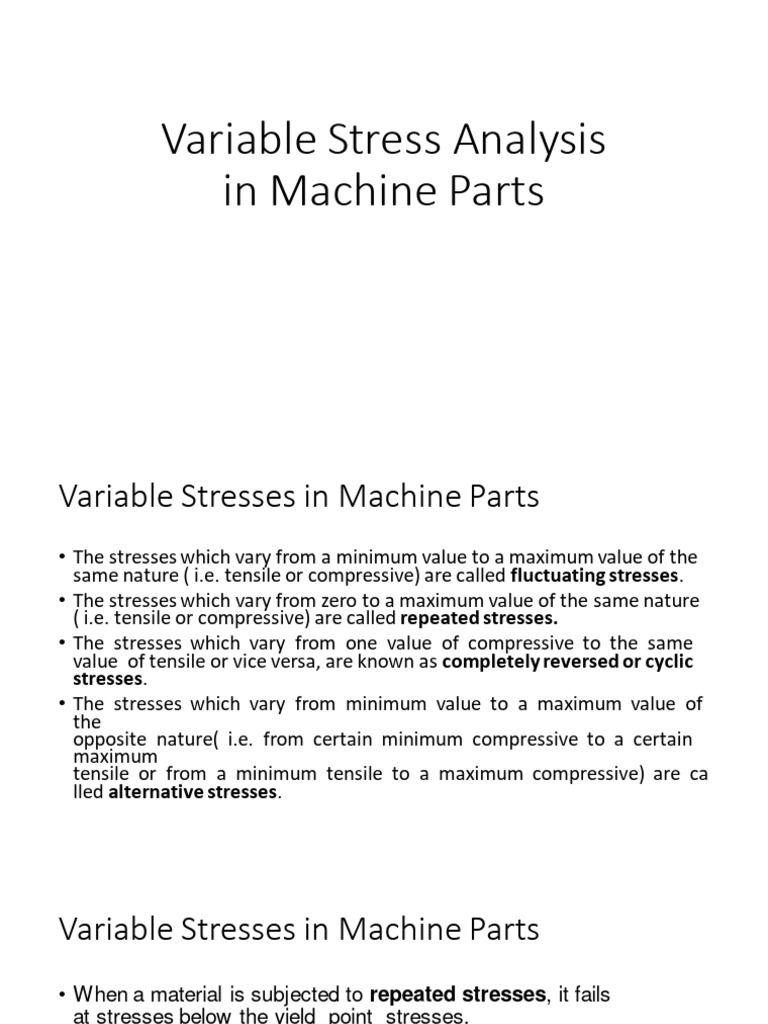 Variable Stress Analysis | PDF | Fatigue (Material) | Fracture