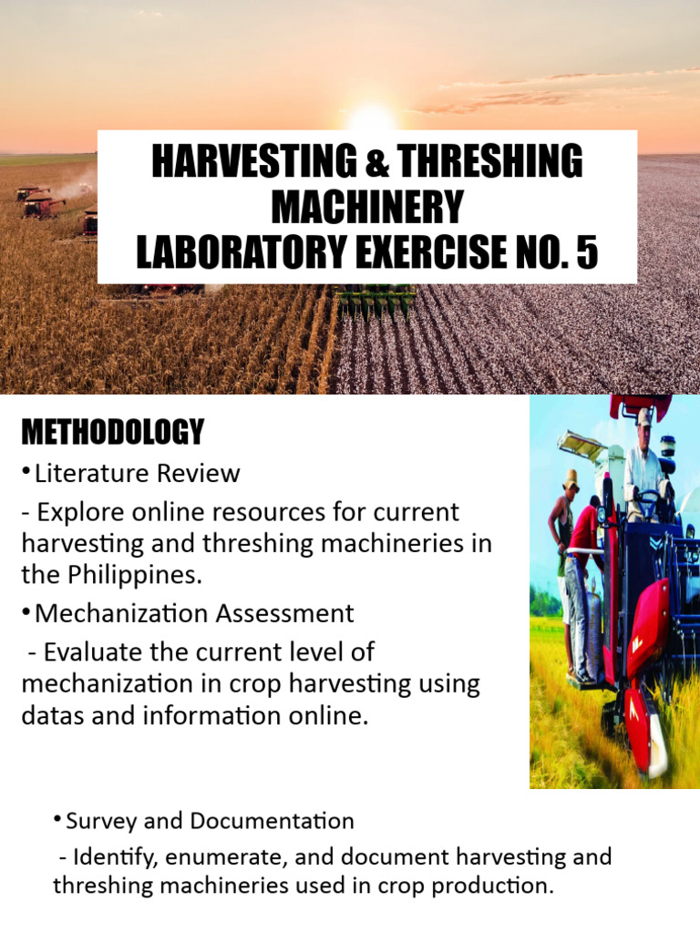 Harvesting & Threshing Machinery | PDF