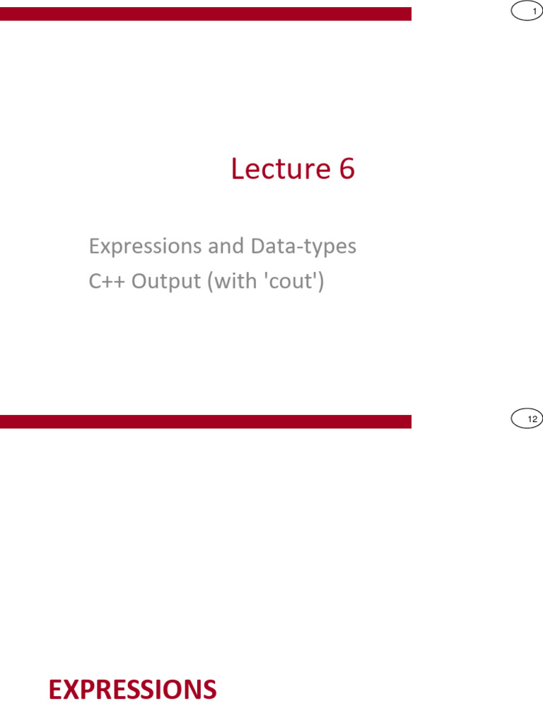 Lecture 06 | PDF | Integer | Computing