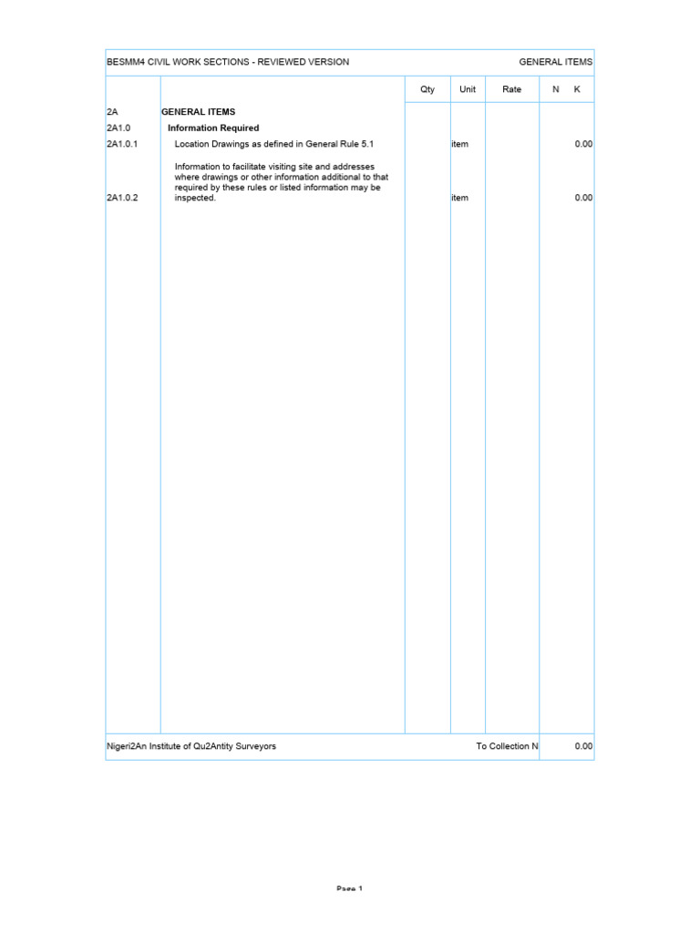 BESMM4 Civils Work Sections | PDF | Geotechnical Engineering | Materials