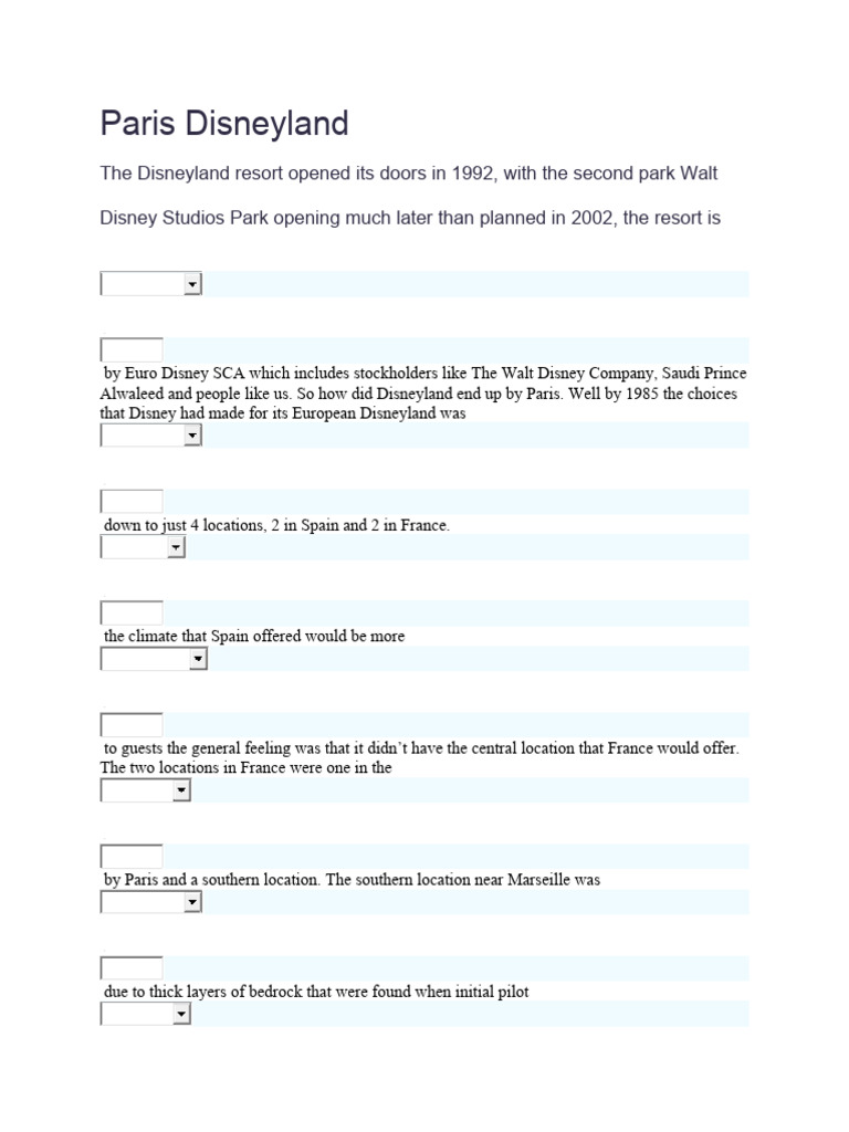 CAE Part 1-8 (Practice) | PDF