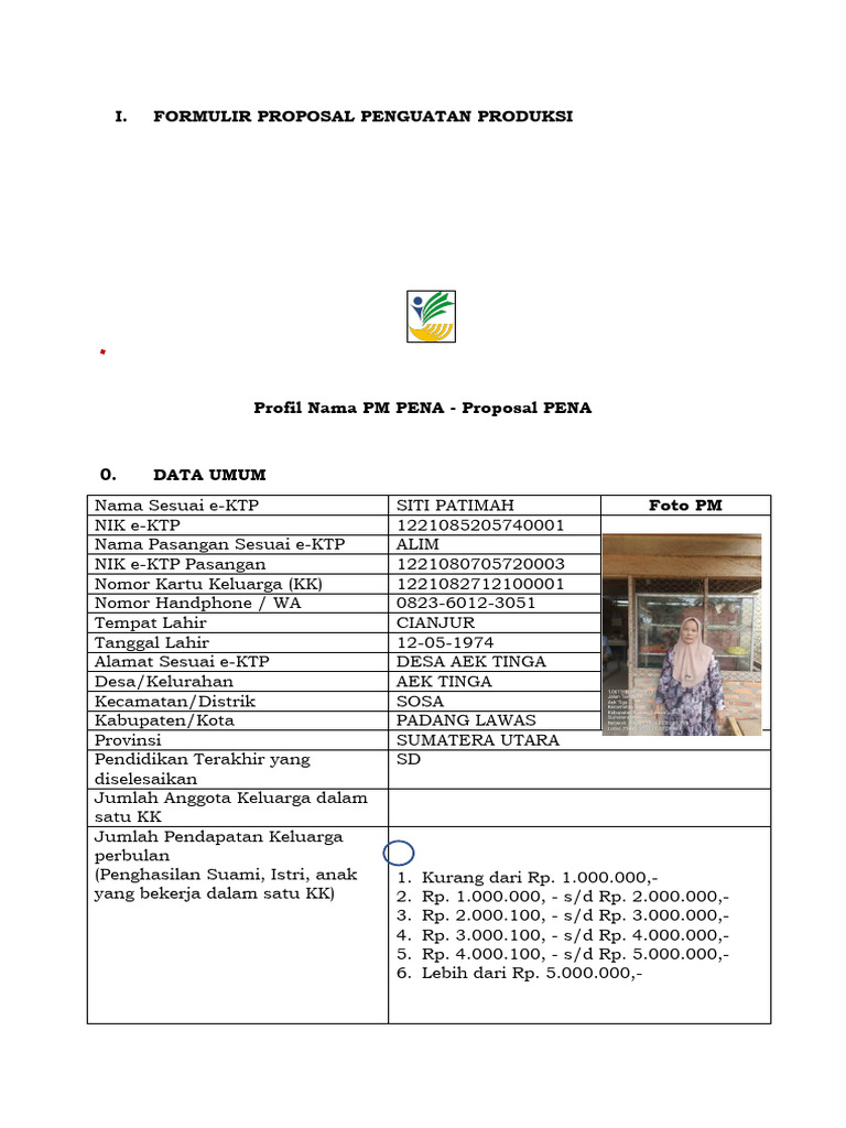 Siti Patimah - Proposal Pena 2023 | PDF