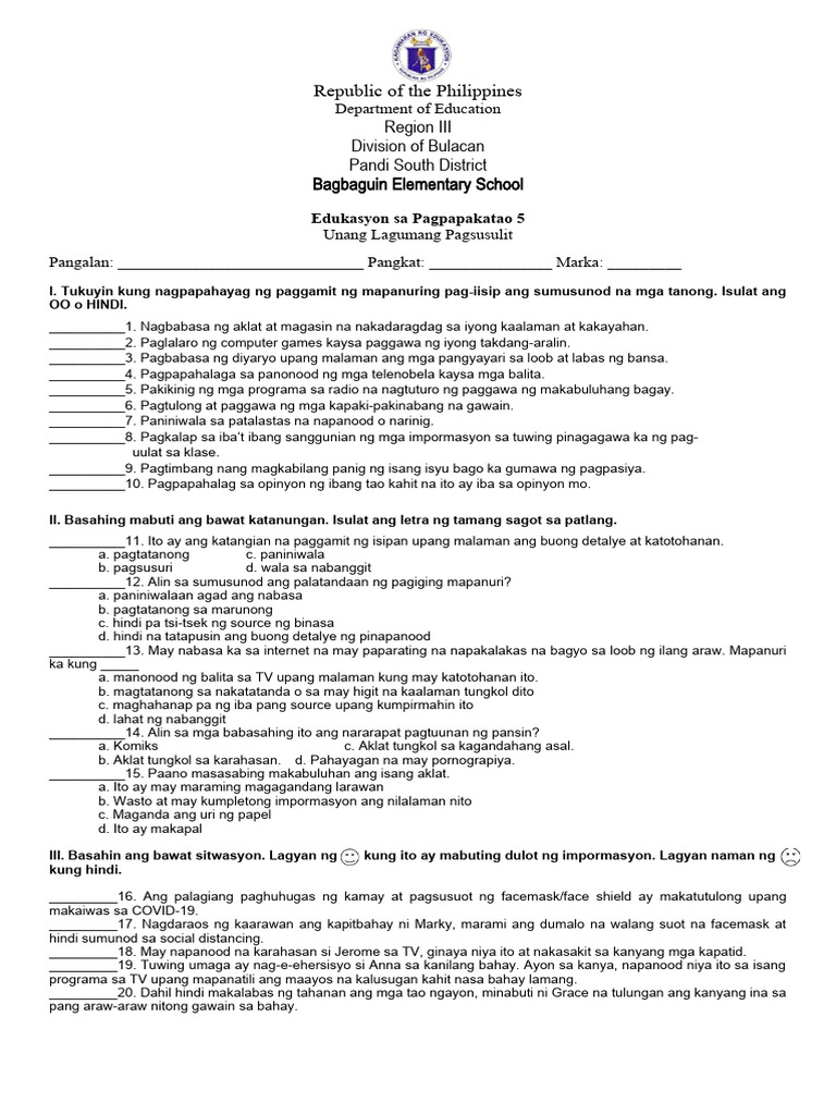 ESP 5 ST 1 W TOS | PDF