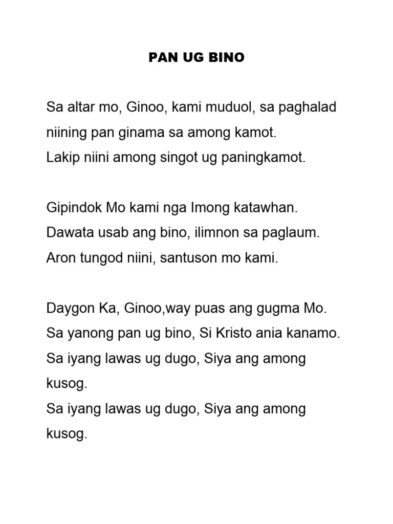 Pan Ug Bino | PDF