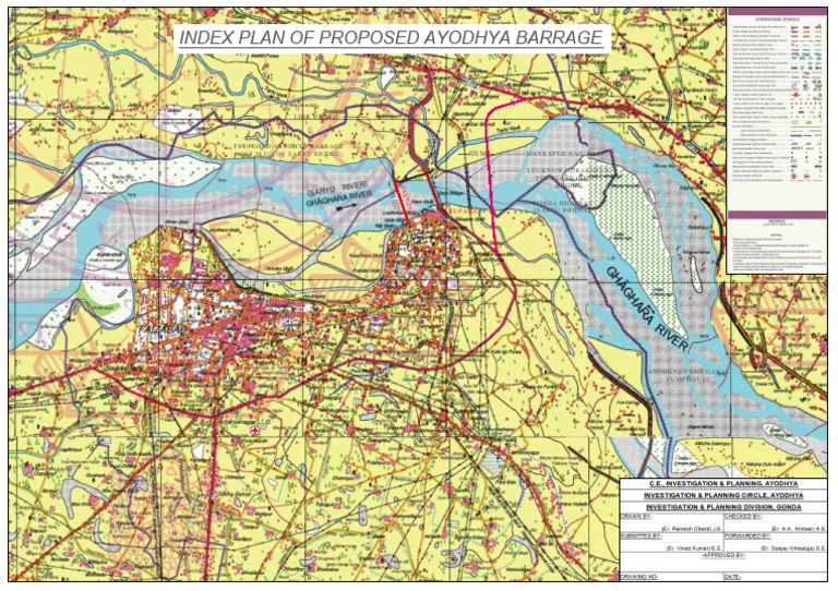 Ayodhya Barrage Index Map | PDF