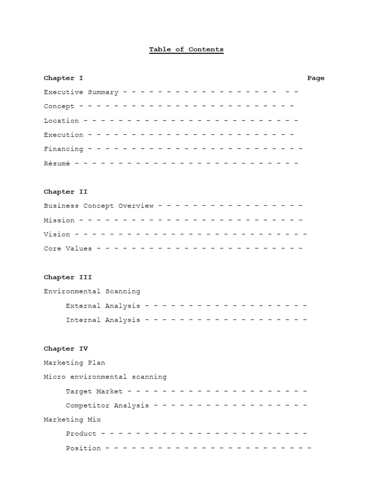 ToC Format | Download Free PDF | Financial Markets | Business Economics