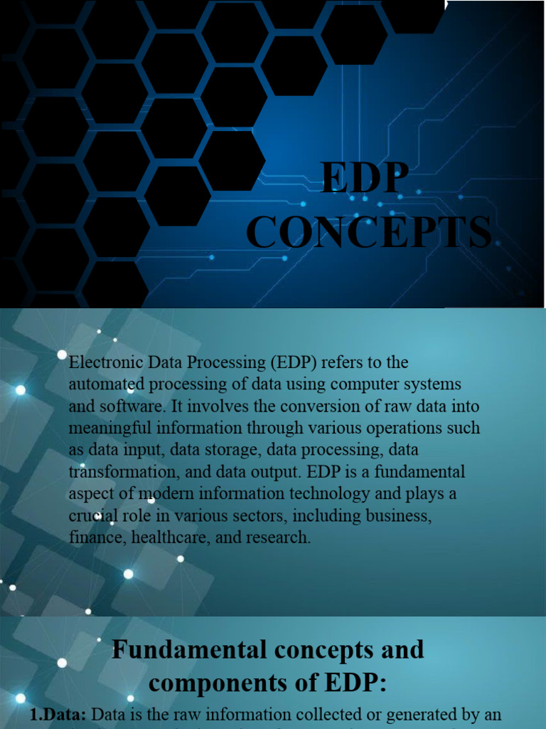 Edp Concepts and Types of Data | Download Free PDF | Analytics | Databases