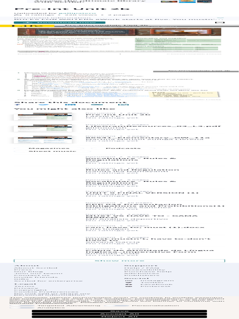 Pre-Int Unit 2b PDF Waiting Staff | PDF | Scribd | Web 2.0