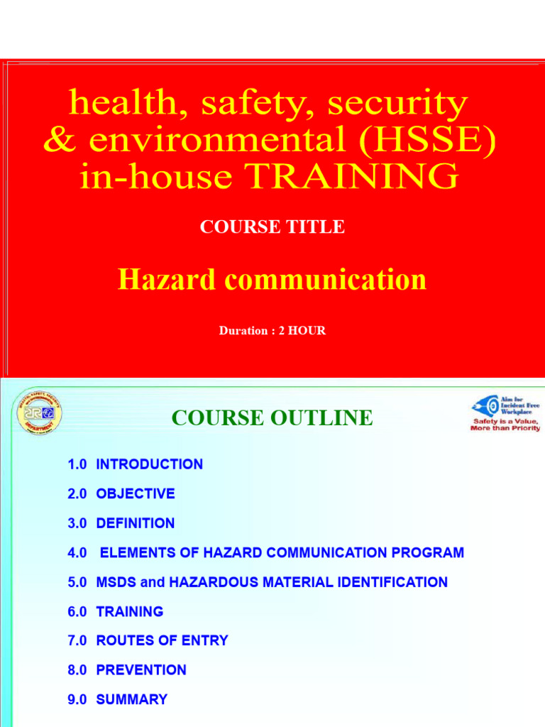 Hazard Communication | PDF | Hazards | Dangerous Goods
