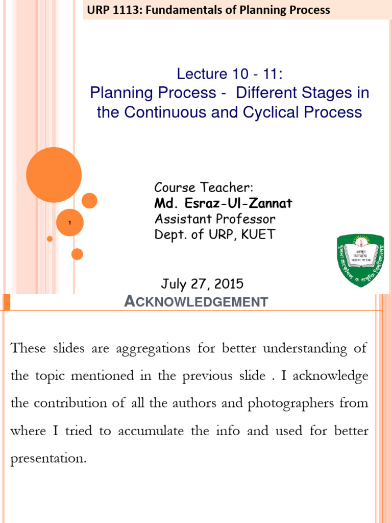 1549382655URP 1113 L-10 - 11 Planning Process - Different Stages in the ...