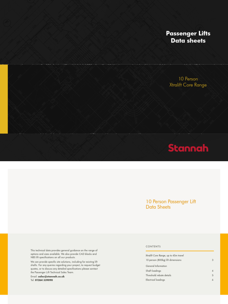 10 Persons Stannah Passlifts Datasheets | PDF | Elevator | Manufactured ...