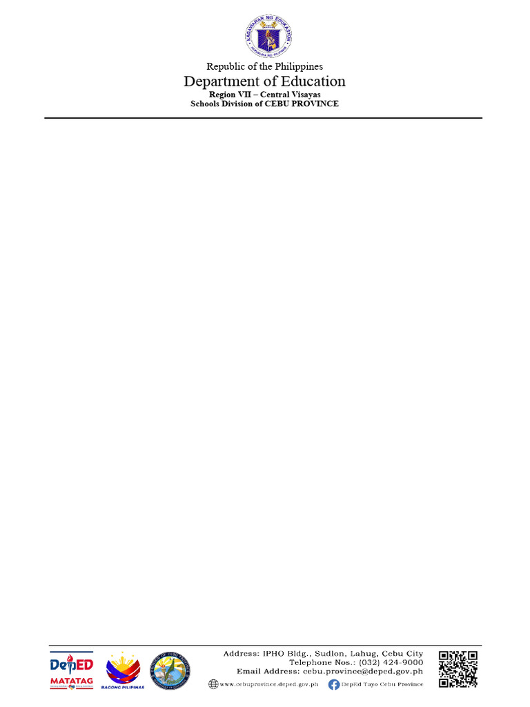 Division Letterhead | PDF