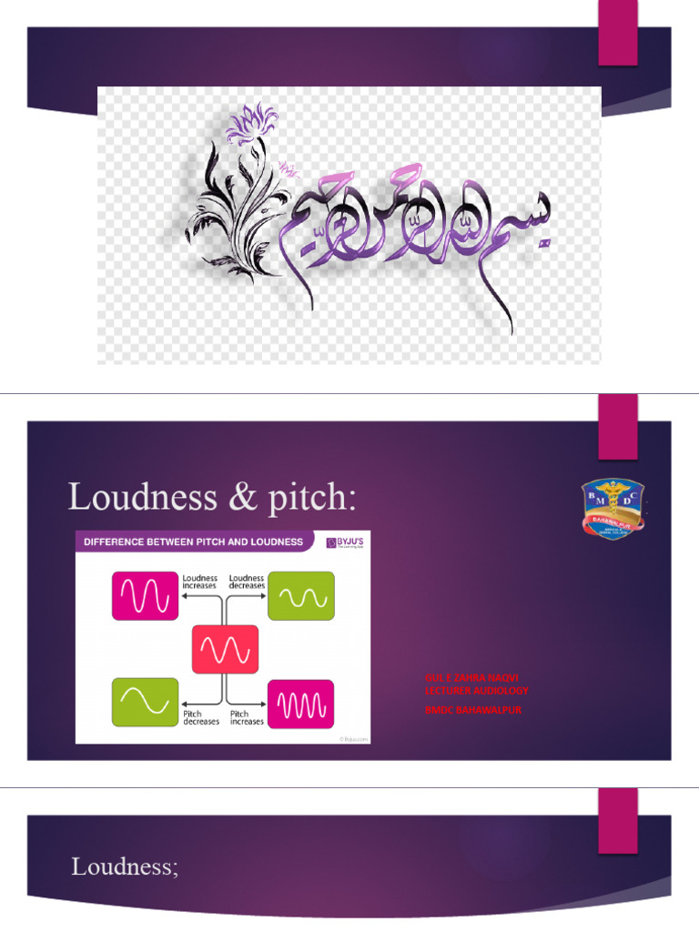 Loudness & Pitch | PDF | Pitch (Music) | Sound