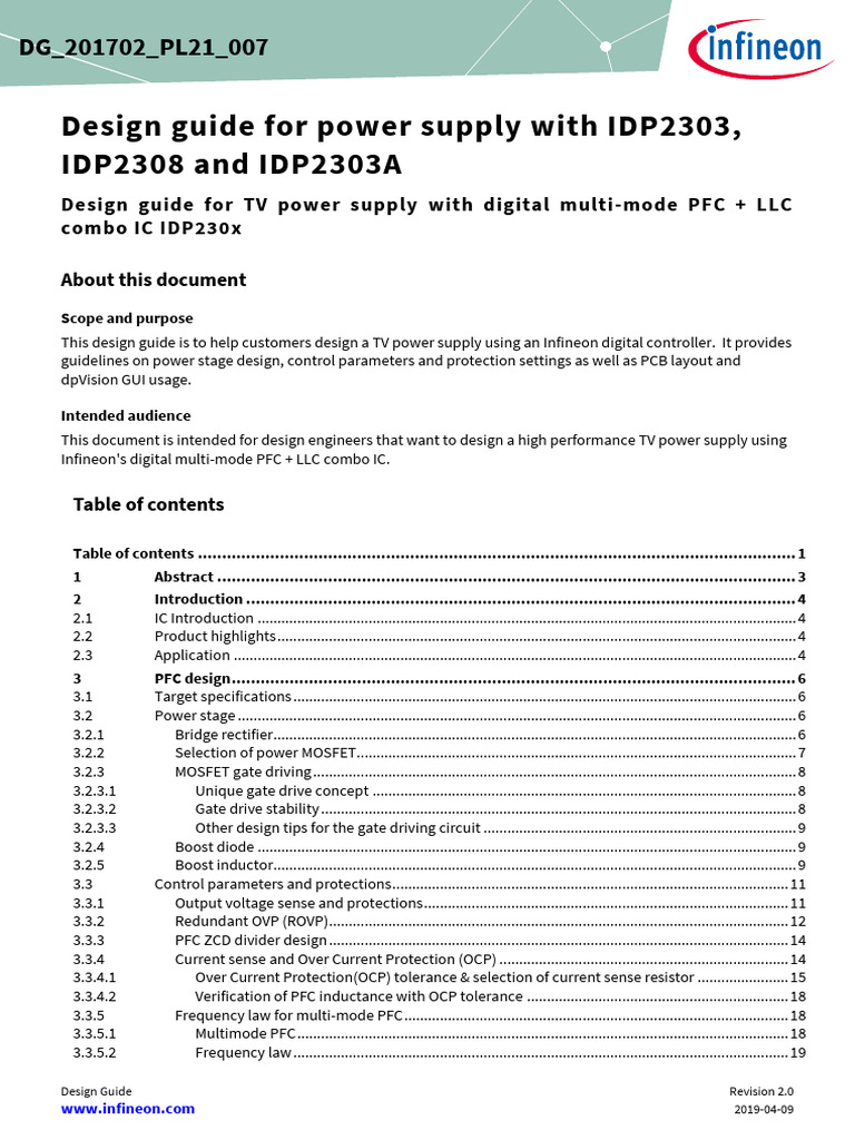 Infineon-DesignGuide_XDP_digital_power_IDP230x-AN-v01_00-EN | PDF | Mosfet | Field Effect Transistor