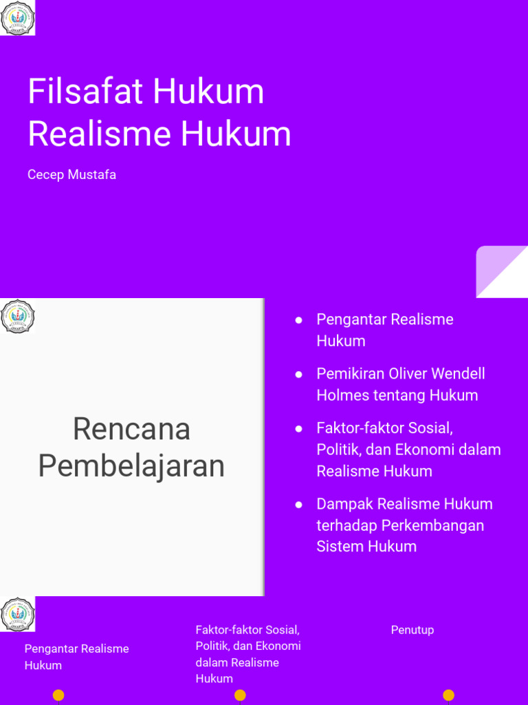 Realisme Hukum: Teori dan Implementasi | PDF