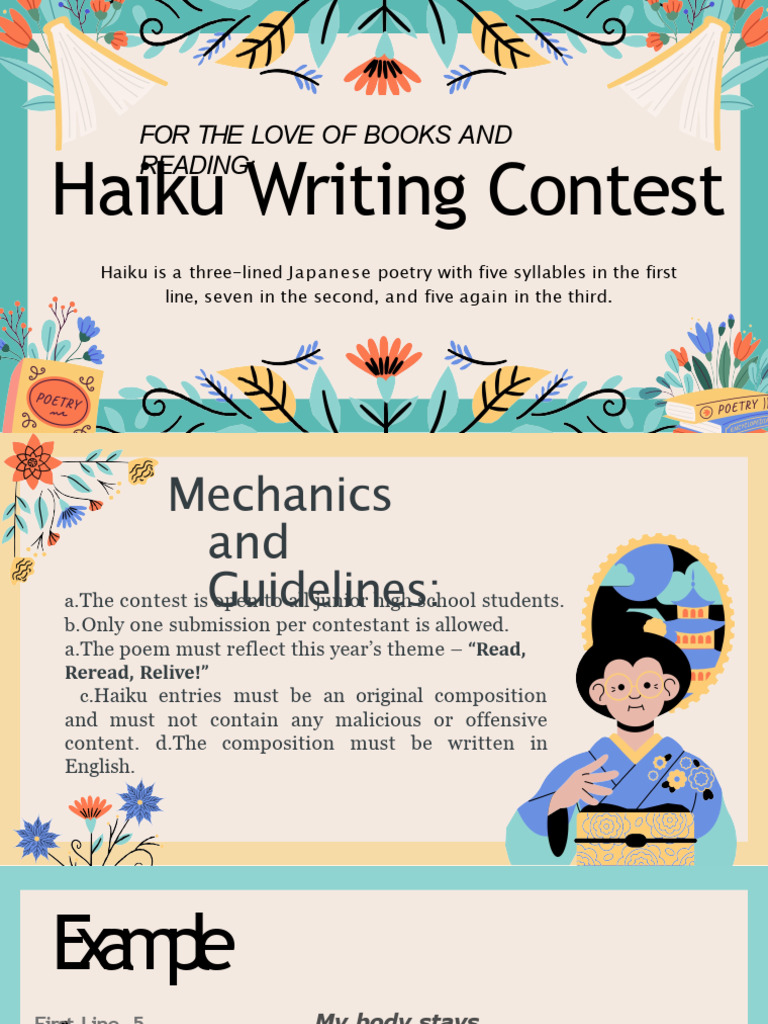 Haiku Contest: Read, Reread, Relive! | PDF | Poetry