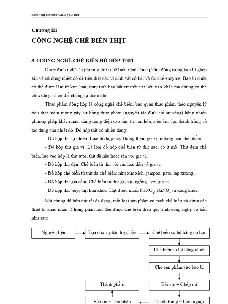 Tailieunhanh Cong Nghe Che Bien Va Bao Quan Thit p2 1897 | PDF