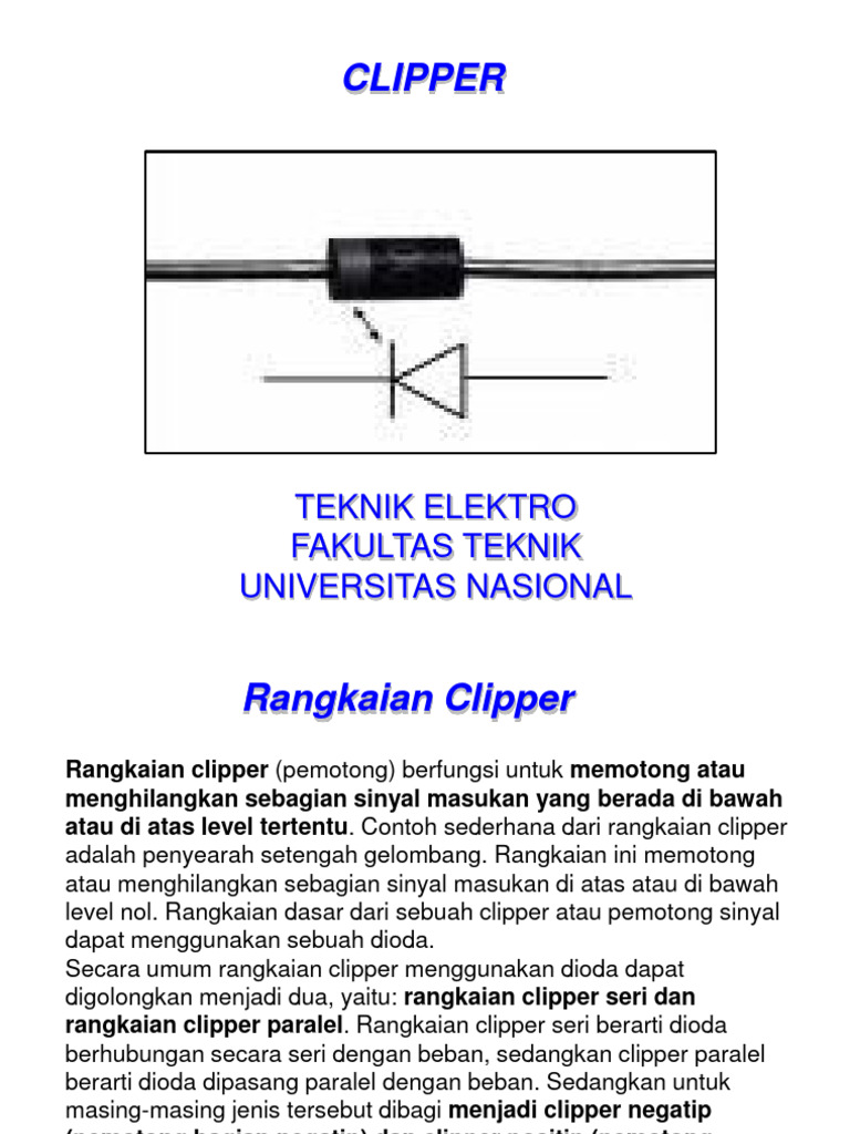 Rangkaian Clipper | PDF