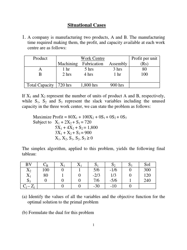 Duality Cases | PDF | Systems Analysis | Mathematical Optimization